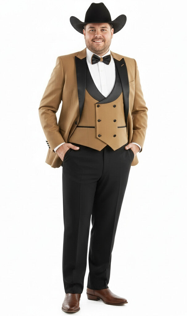 Light Brown Tuxedo For Wedding - Coffee Mocha Color With Vest and Pants ...