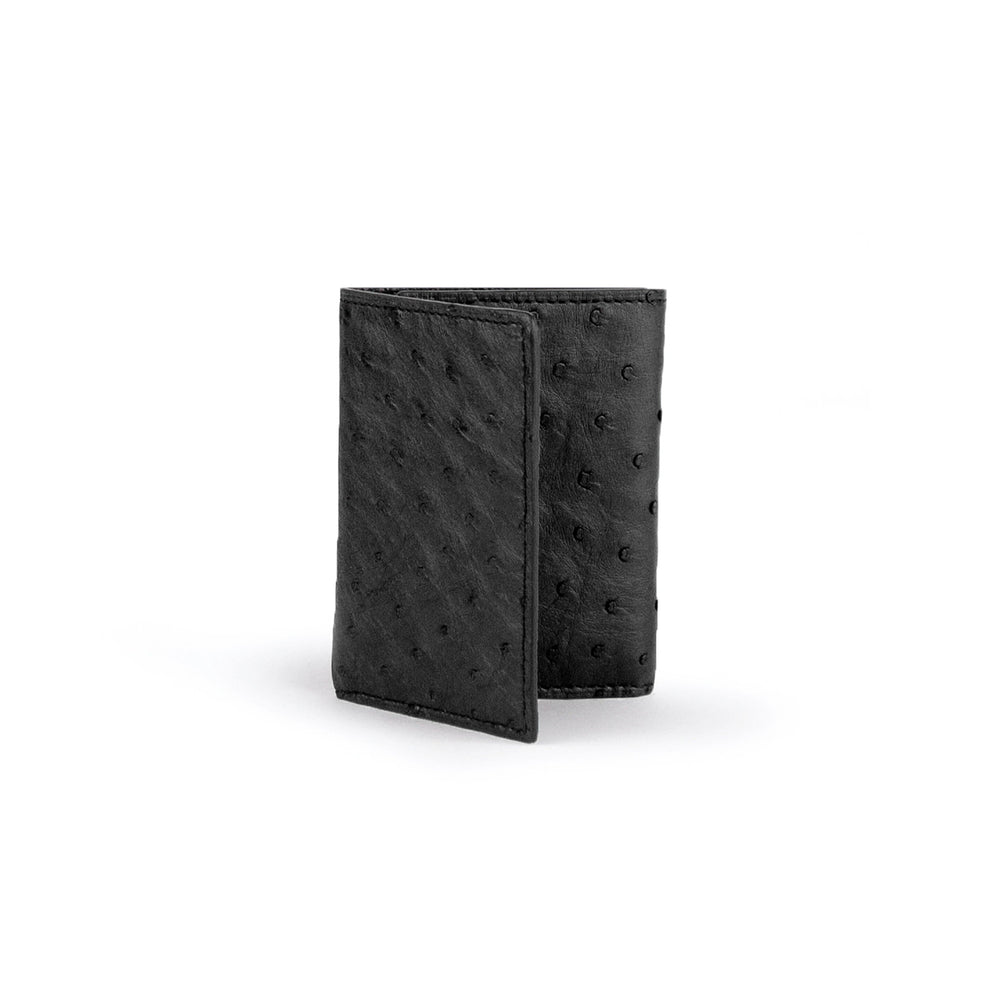 Mens Full Ostrich Quill Trifold Wallet in Black – Alligator Warehouse