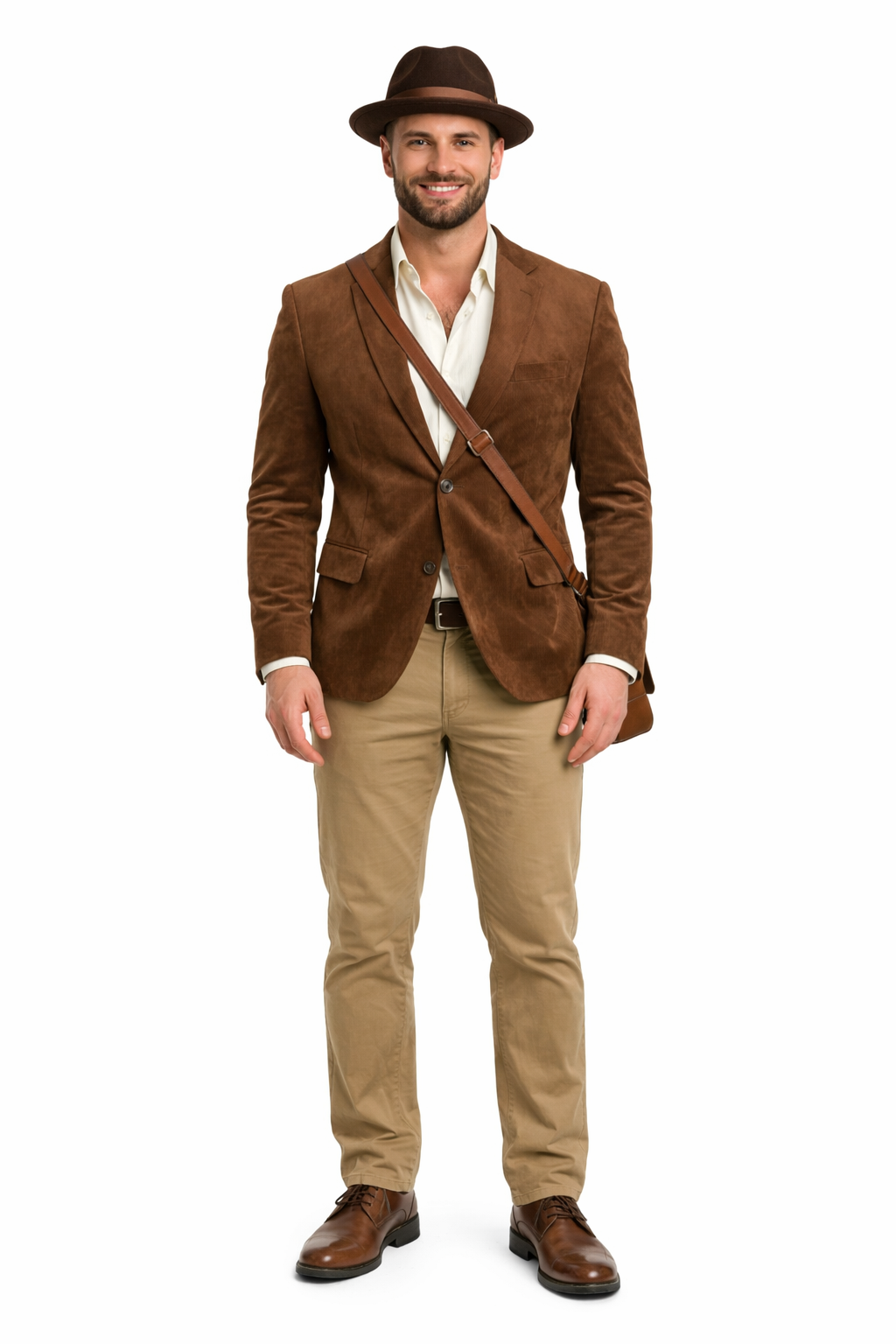 Zacchi Men’s Cognac Micro Suede Sport Coat – Alligator Warehouse